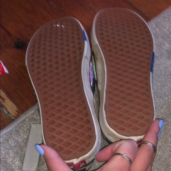 Vans | Shoes | Absolutely Trashed Checkered Vans | Poshmark